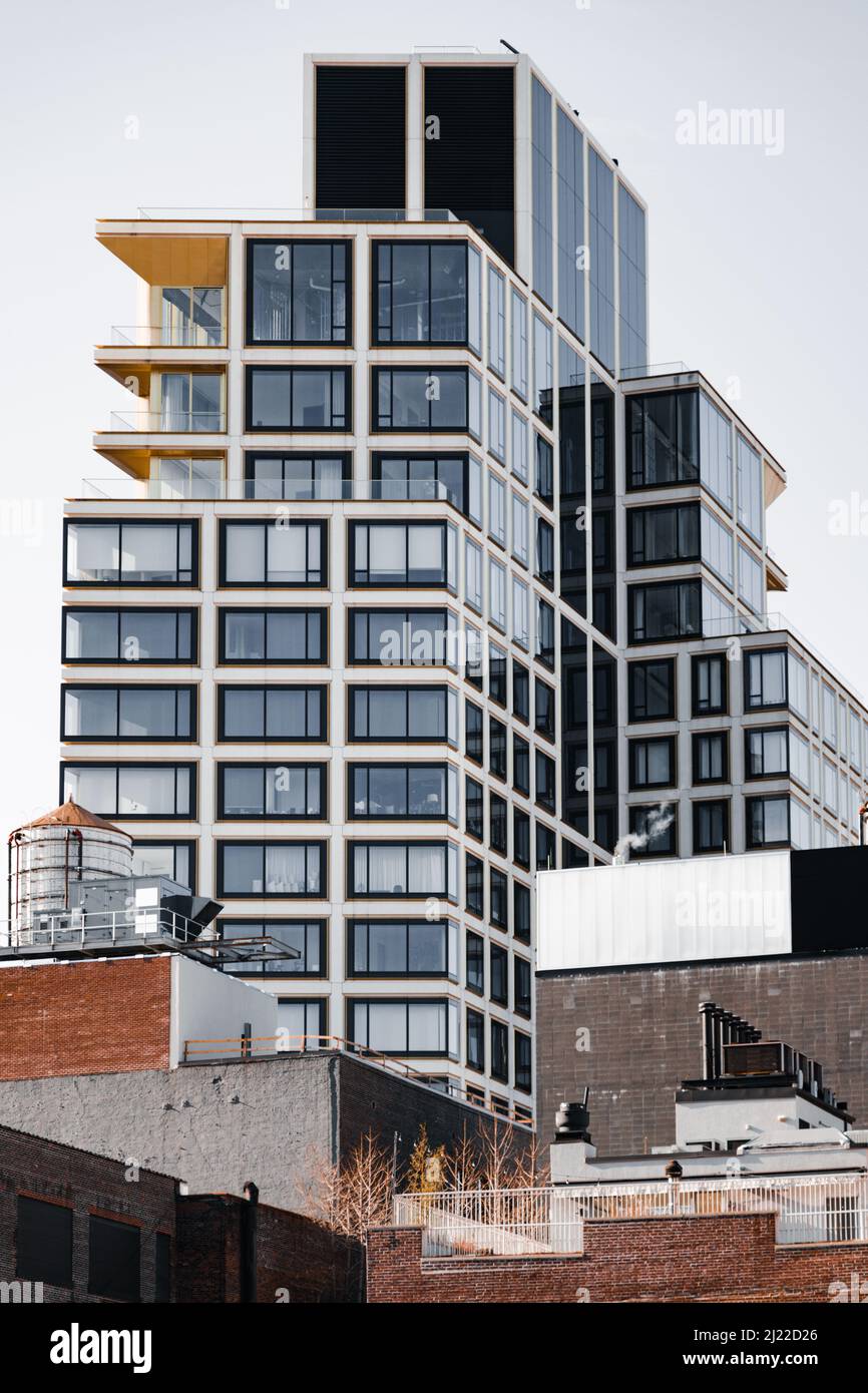 A modern residential building in the morning Stock Photo - Alamy