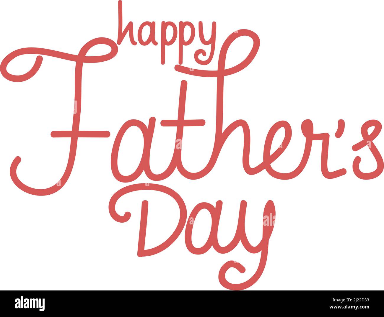happy fathers day red lettering Stock Vector Image & Art - Alamy