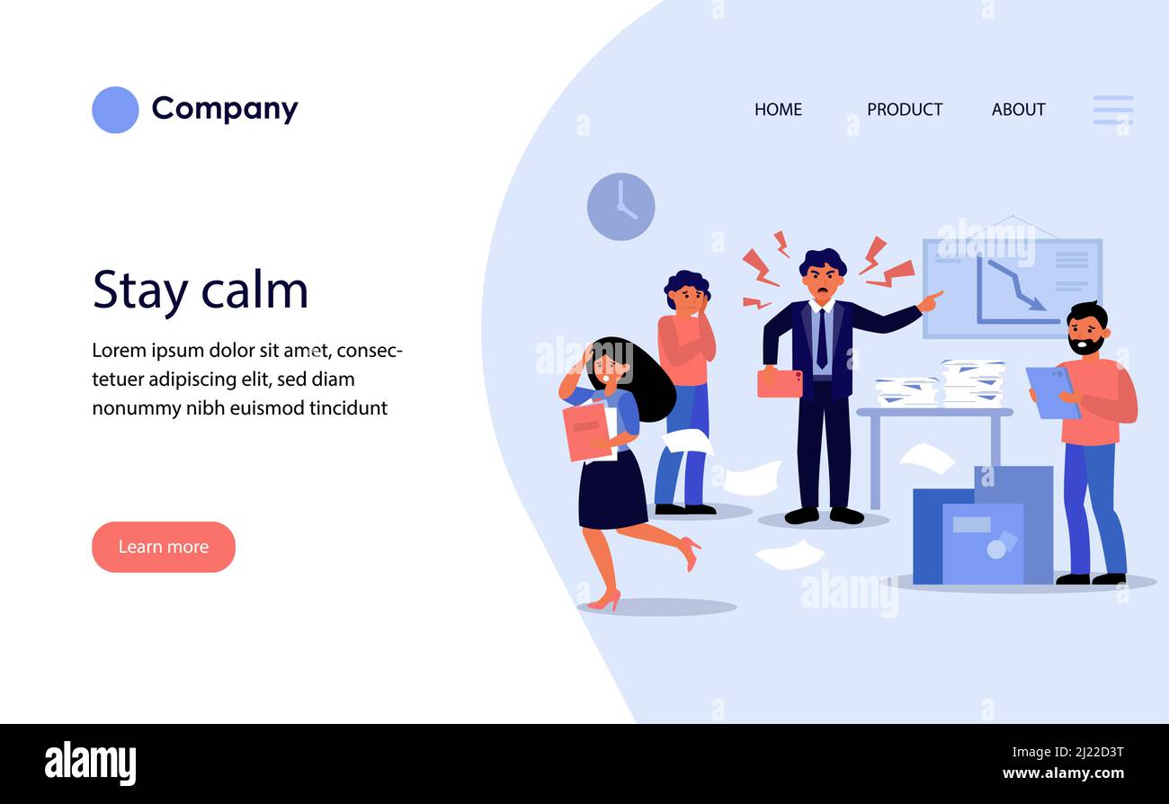 Angry furious job boss Stock Vector Images - Alamy