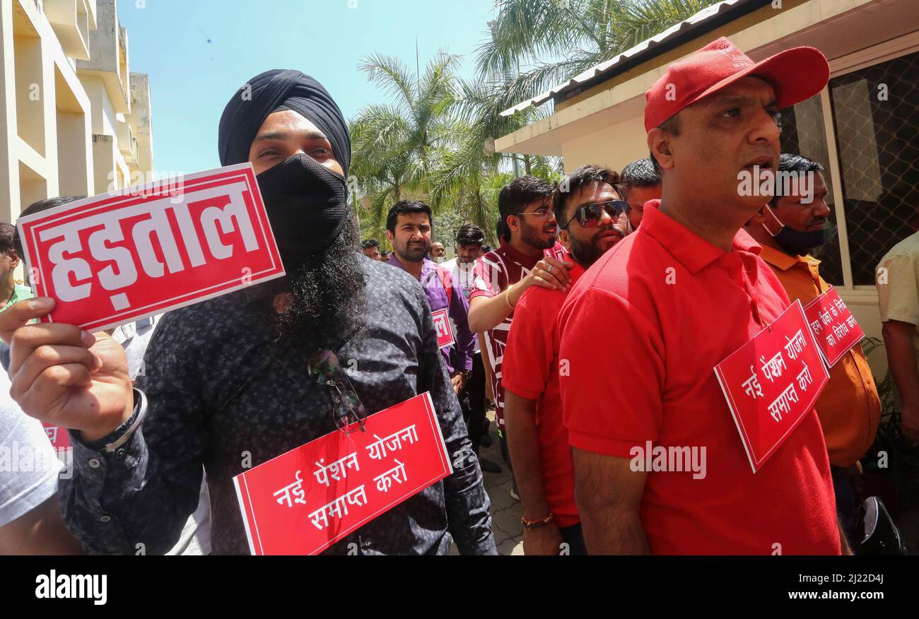 Protesters seen with neck placards expressing their opinions during the ...