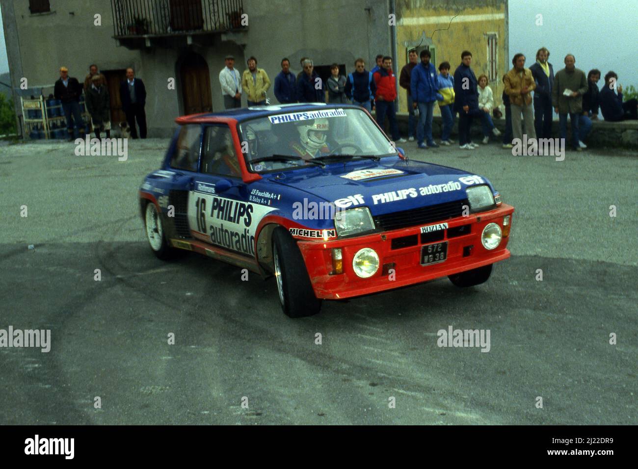 Bruno Saby (FRA) Jean Francois Fauchille (FRA) Renault 5 Turbo GrB ...