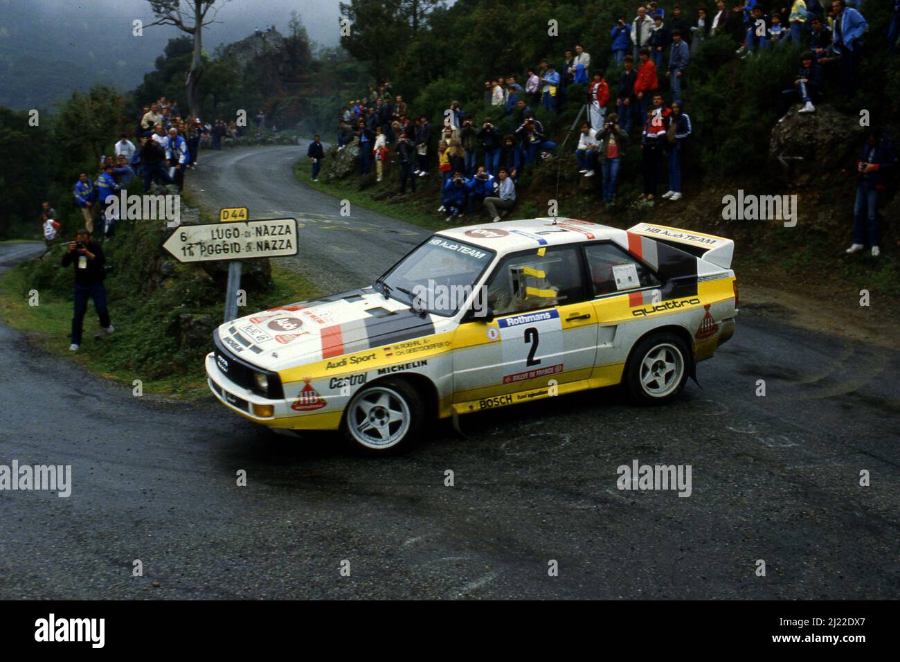 Walter Rohrl (GER) Christian Geistdorfer (GER) Audi Sport Quattro GrB ...