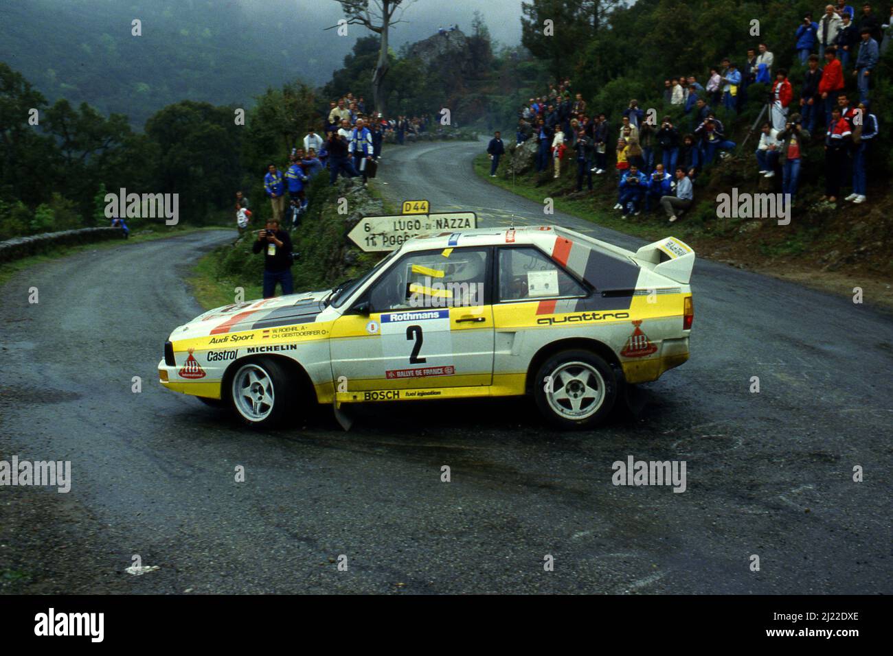 Walter Rohrl (GER) Christian Geistdorfer (GER) Audi Sport Quattro GrB ...