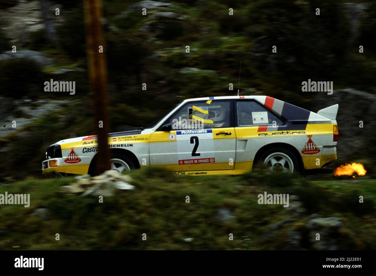 Walter Rohrl (GER) Christian Geistdorfer (GER) Audi Sport Quattro GrB ...
