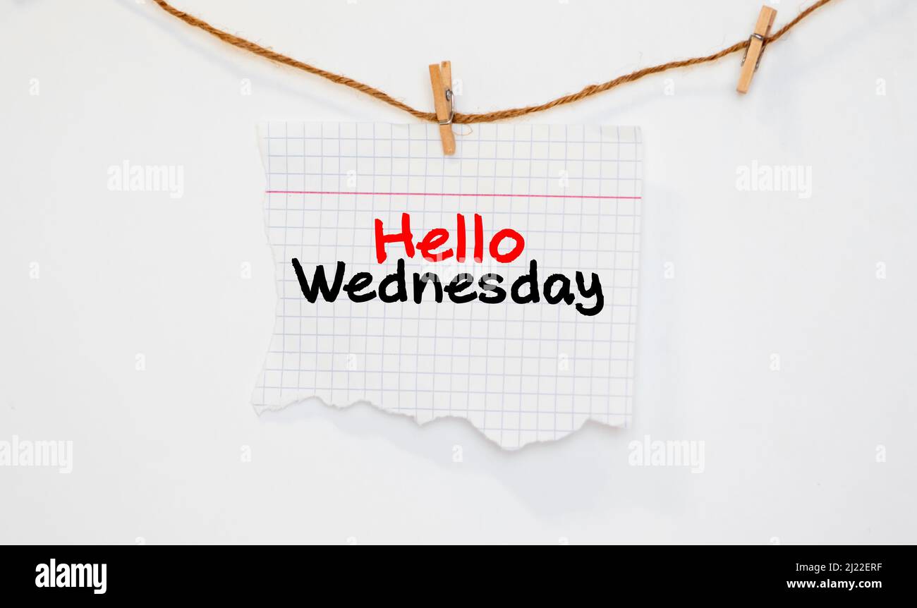 Hello wednesday hi-res stock photography and images - Alamy