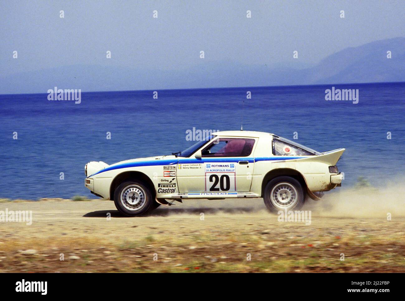 Ingvar Carlsson (SWE) Benny Melander (SWE) Mazda RX7 GrB Mazda Rally ...