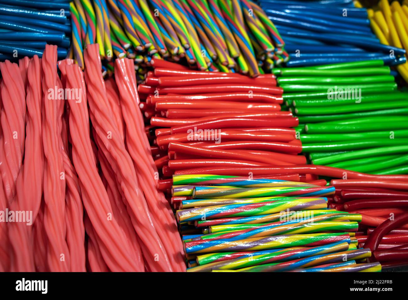 Sweet candies rope string shaped sweets dessert food generate a ...