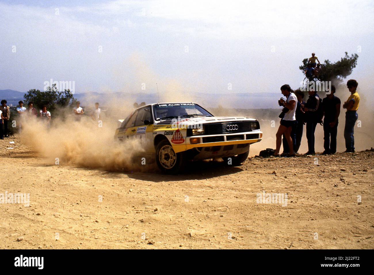 Walter Rohrl (GER) Christian Geistdorfer (GER) Audi Sport Quattro GrB ...