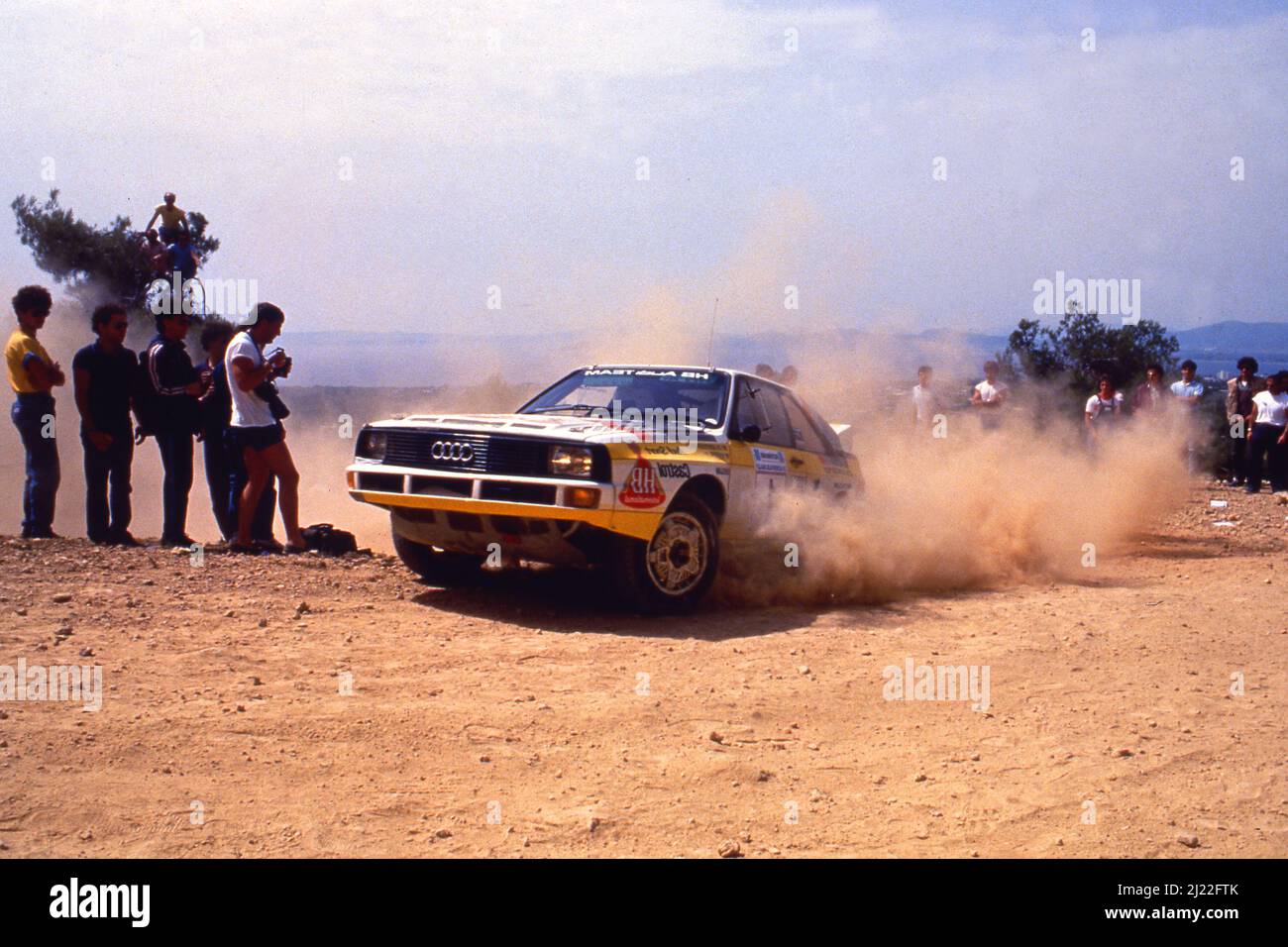 Walter Rohrl (GER) Christian Geistdorfer (GER) Audi Sport Quattro GrB ...