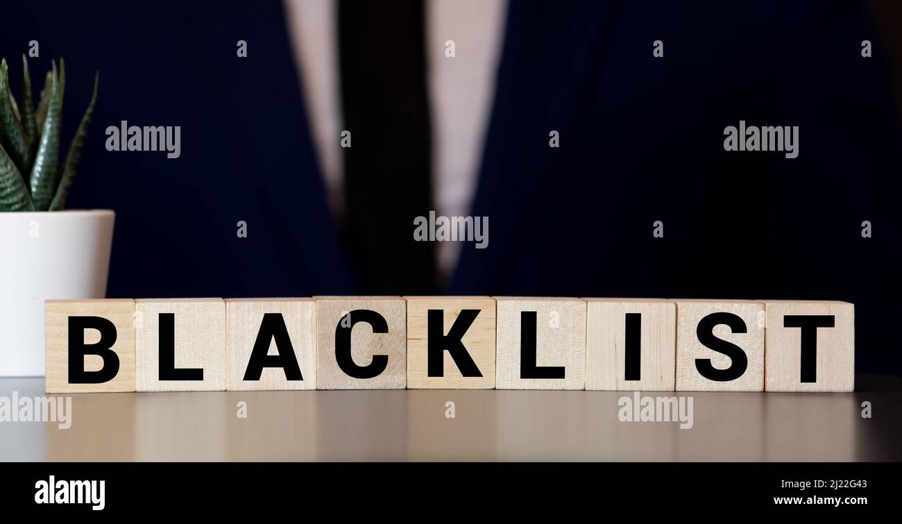 Blacklist word hi-res stock photography and images - Alamy