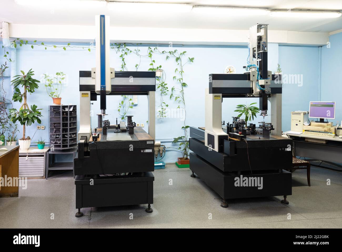 Photo of modern automatic automobile manufacturing workshop. Car ...