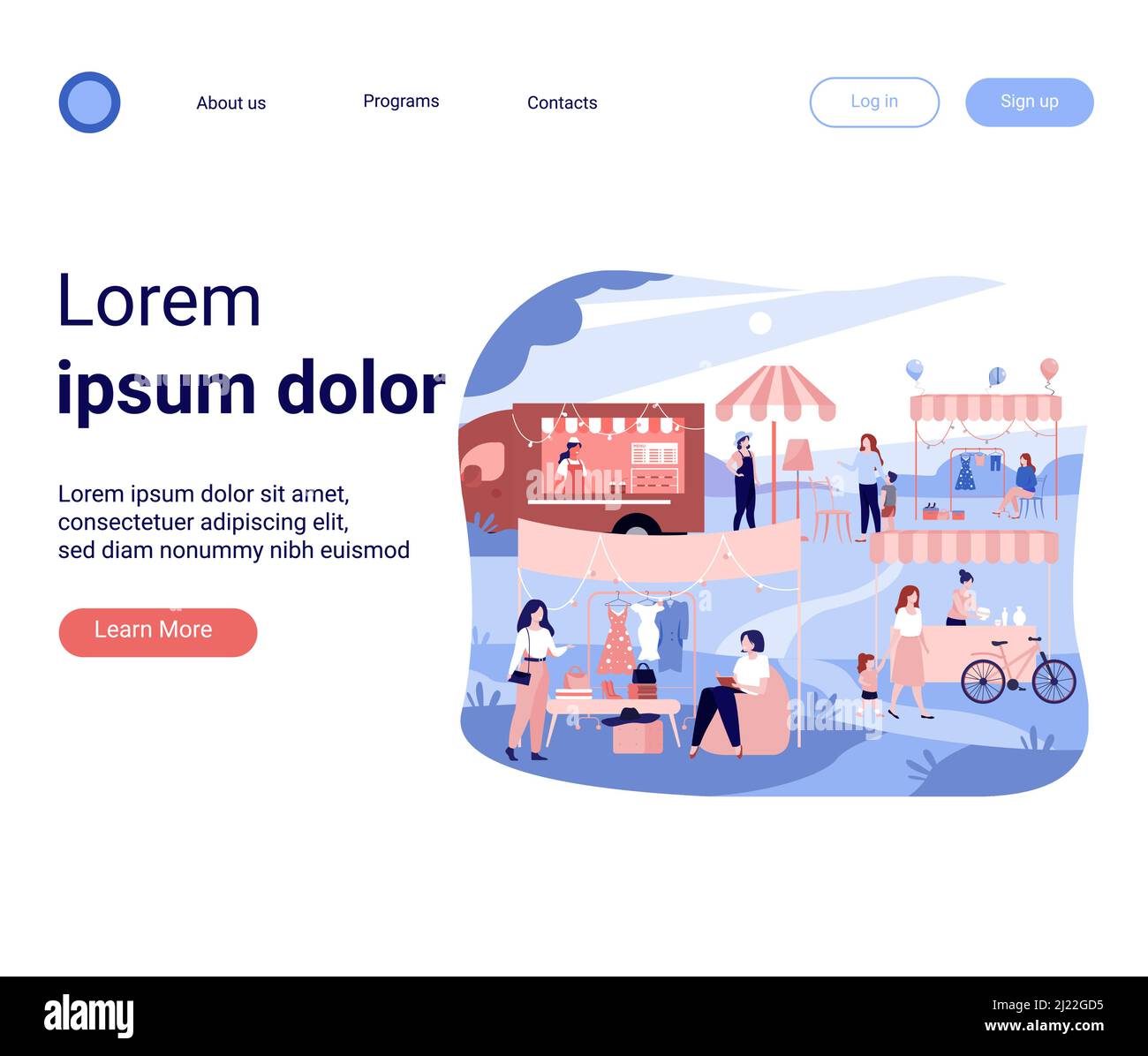 Crowd park Stock Vector Images - Alamy