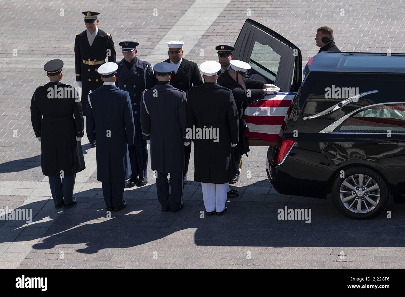 Washington, United States. 29th Mar, 2022. The casket of Rep. Donald ...