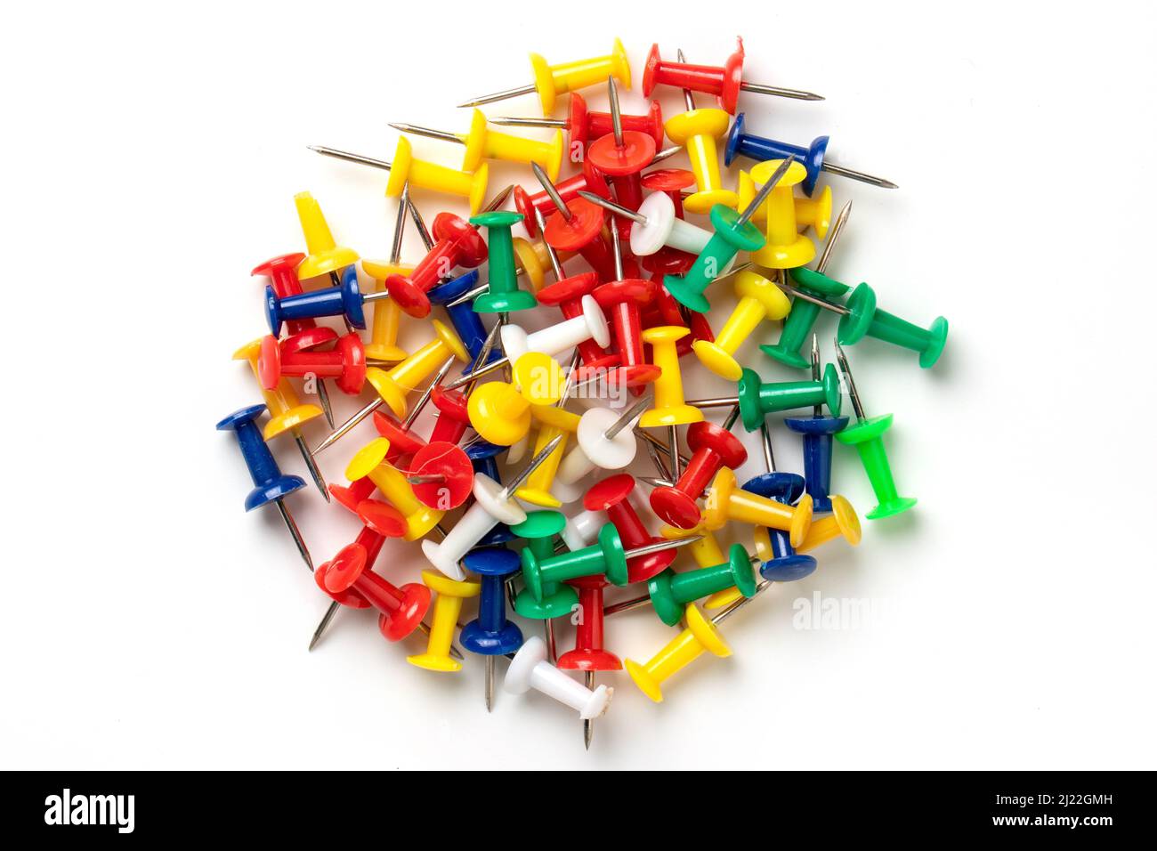 Push Pin on a white background isolated Stock Photo - Alamy