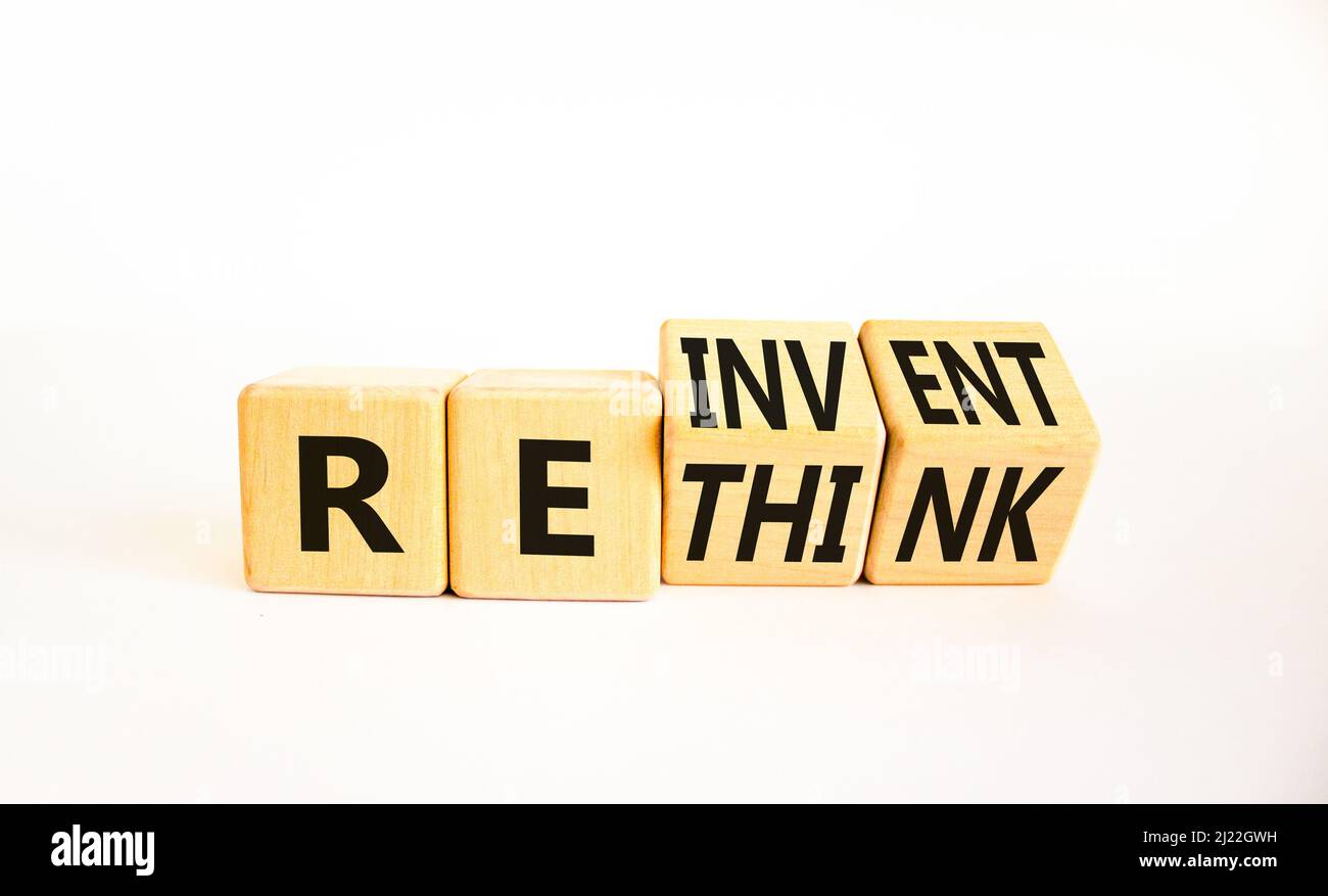 Reinvent and rethink symbol. Turned wooden wooden cubes and changed the ...