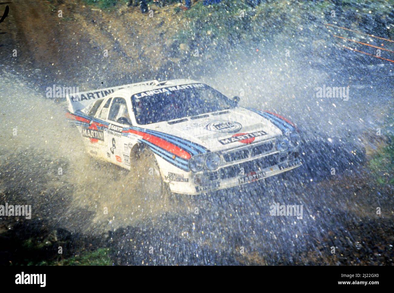 Markku Alen (FIN) Ilkka Kivimaki (FIN) Lancia Rally 037 GrB Martini ...