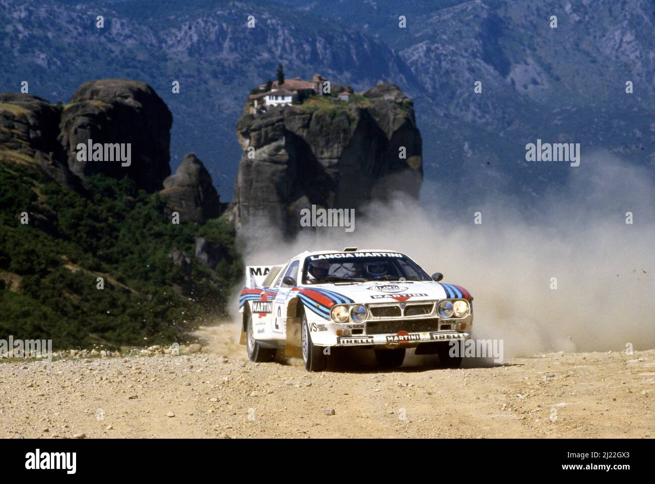 Markku Alen (FIN) Ilkka Kivimaki (FIN) Lancia Rally 037 GrB Martini ...