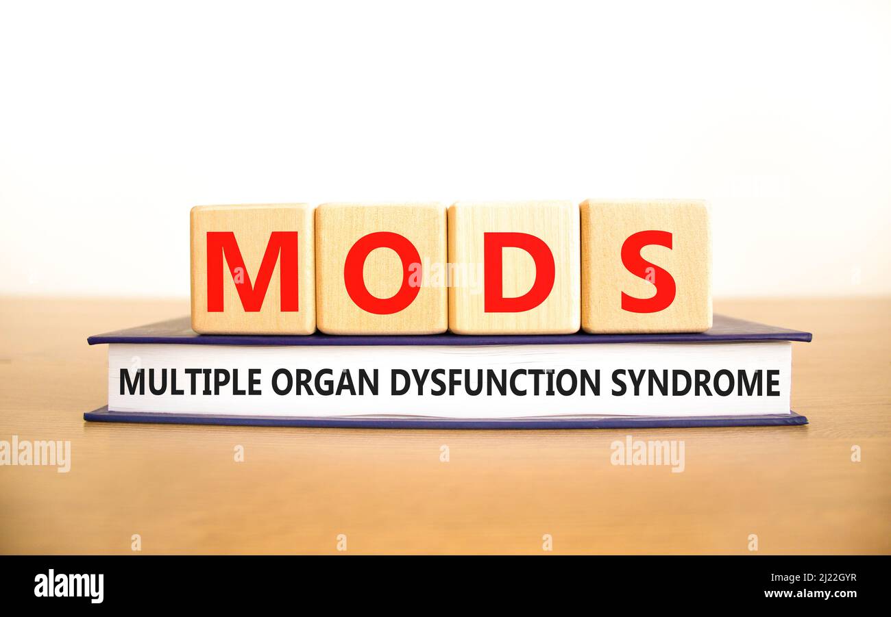 MODS multiple organ dysfunction syndrome symbol. Concept words MODS ...