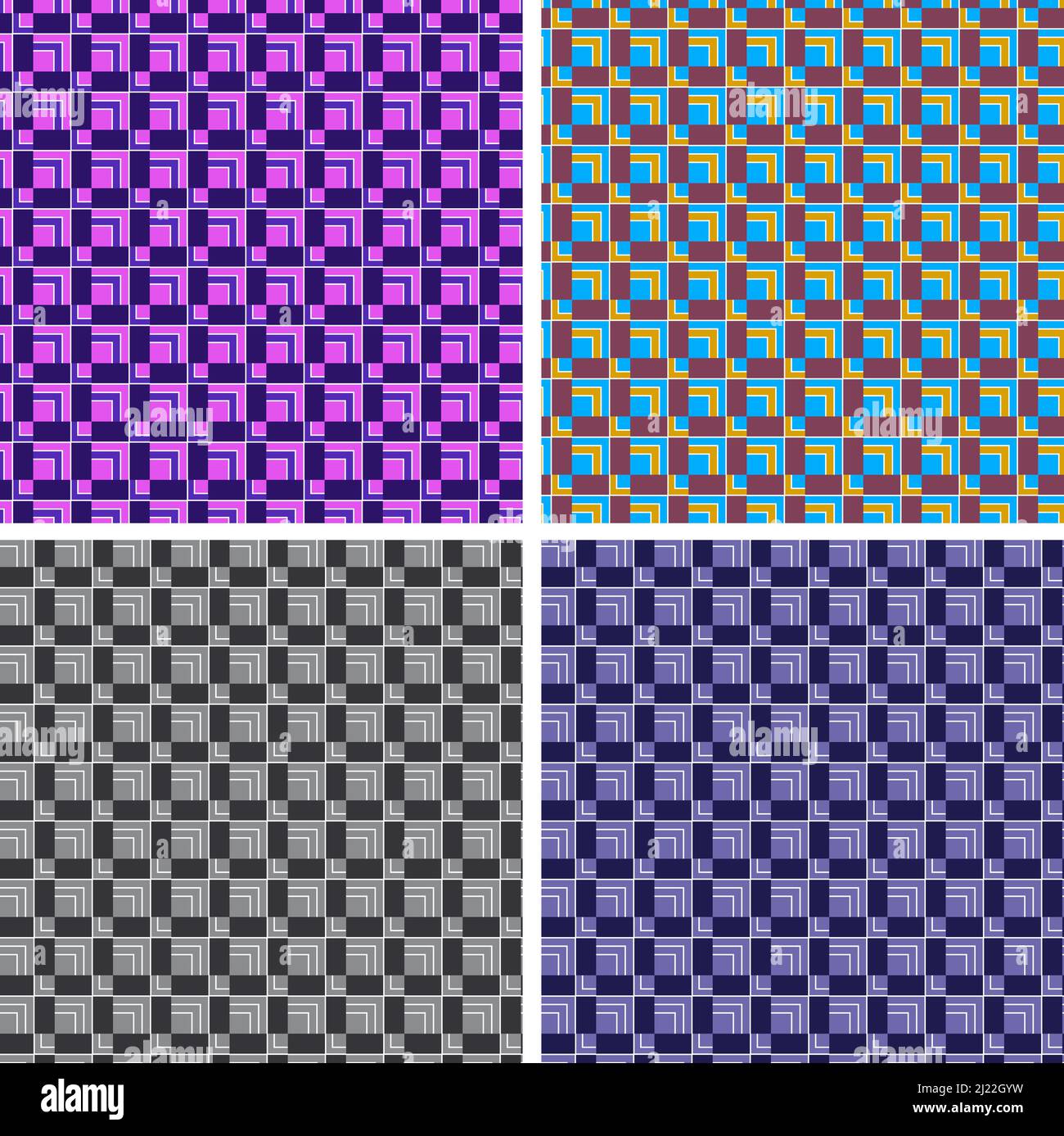 Colorful Geometric Square Pattern Background Stock Vector Image And Art