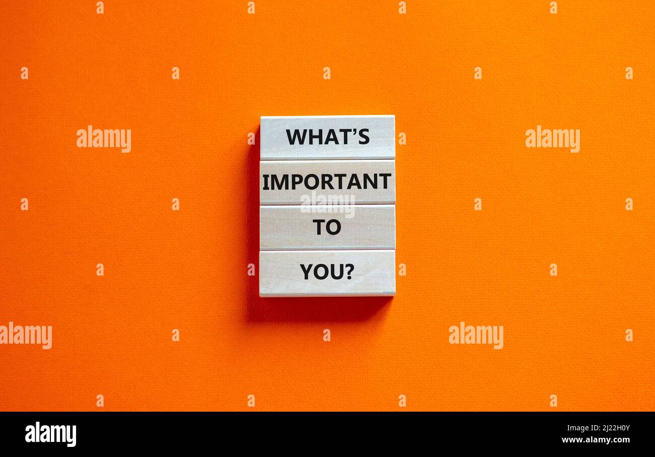 What is important to you symbol. Concept words What is important to you ...