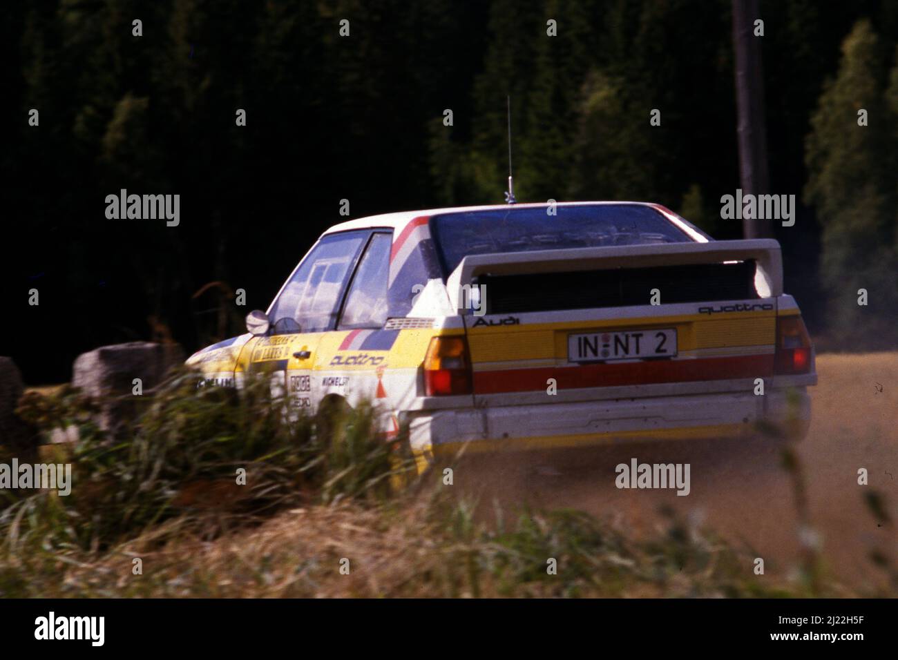Hannu Mikkola (FIN) Arne Hertz (SWE) Audi Sport Quattro GrA Audi Sport ...