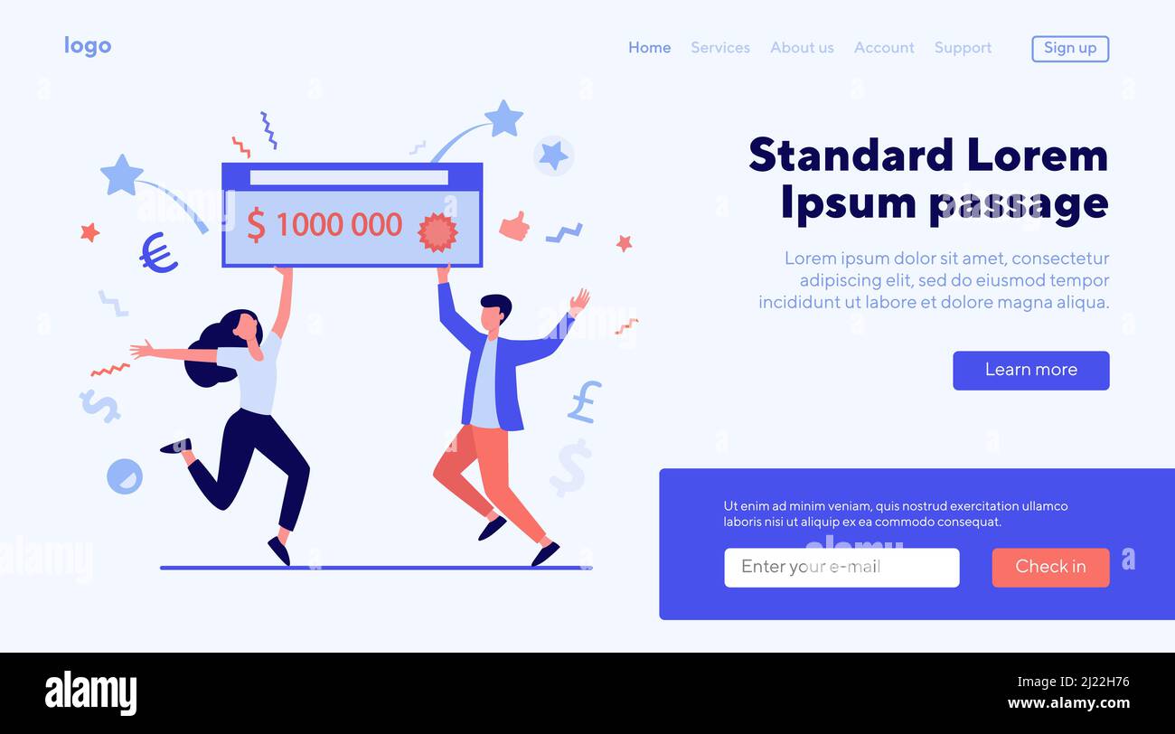 Trophy cheque Stock Vector Images - Alamy