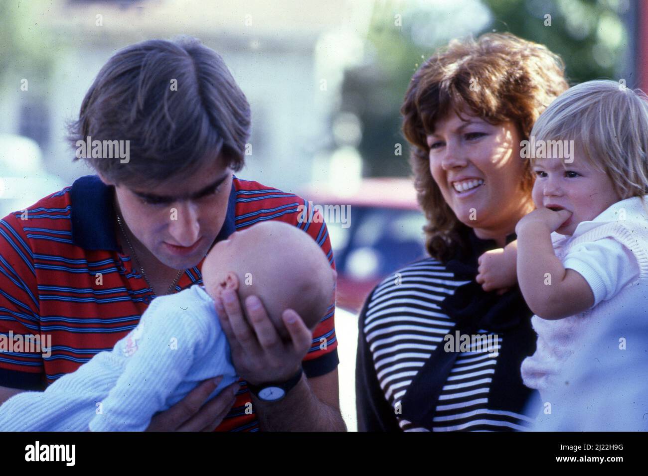 Henri Toivonen (FIN) Lancia Martini Racing and family Stock Photo - Alamy