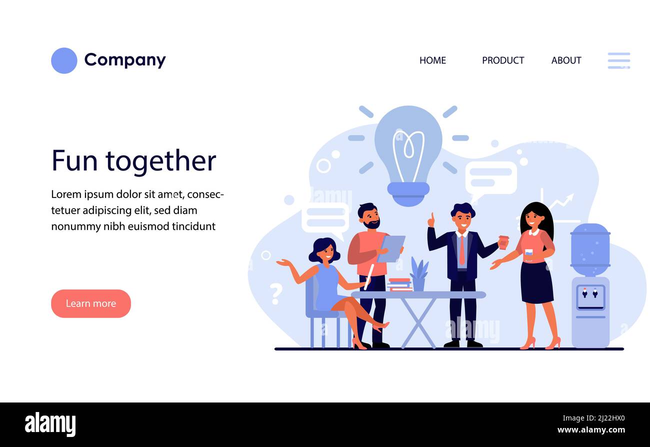 Colleagues making decision at meeting. Business team discussing ...