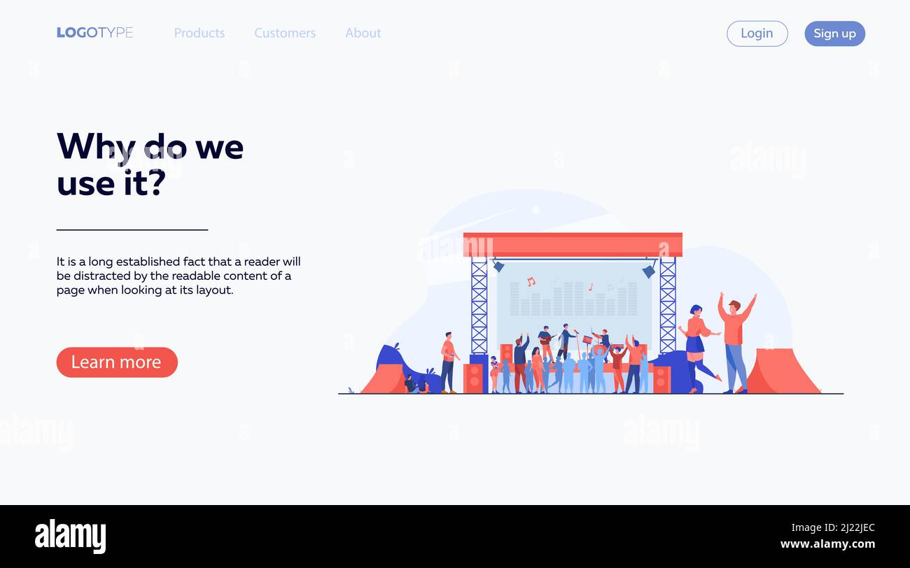 Open air dance festival Stock Vector Images - Alamy