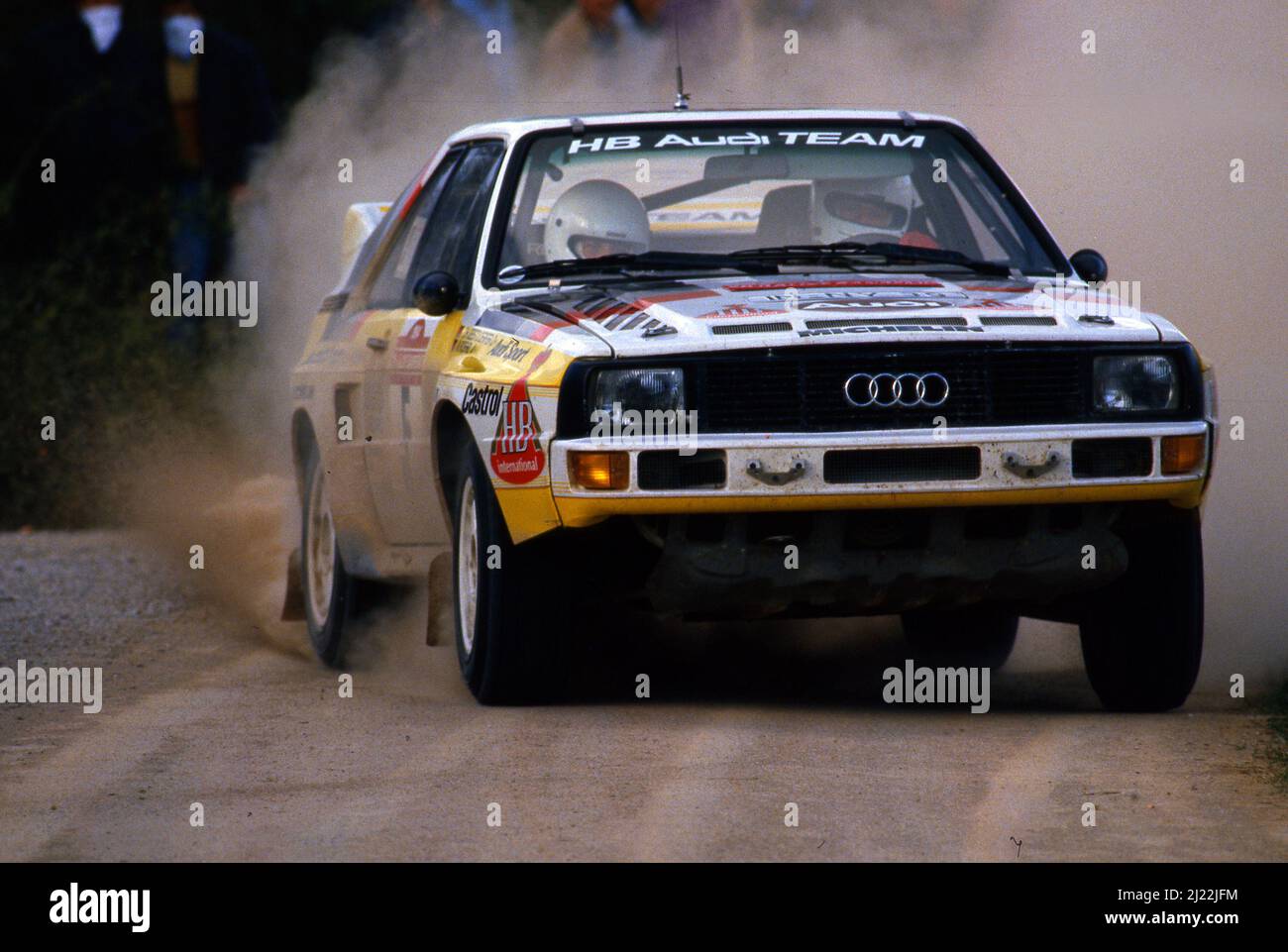 Walter Rohrl (GER) Christian Geistdorfer (GER) Audi Sport Quattro GrB ...
