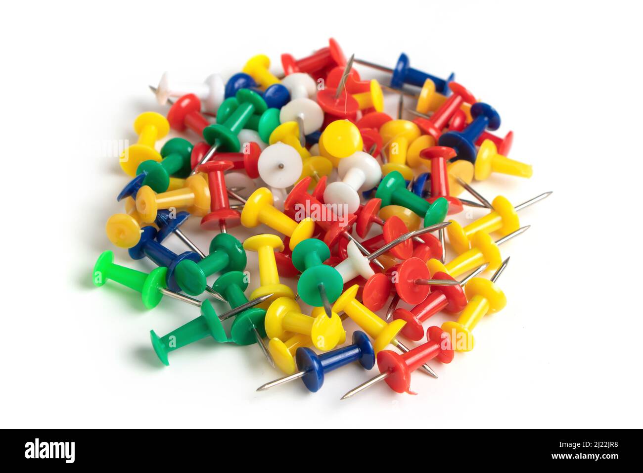 Push Pin on a white background isolated Stock Photo - Alamy