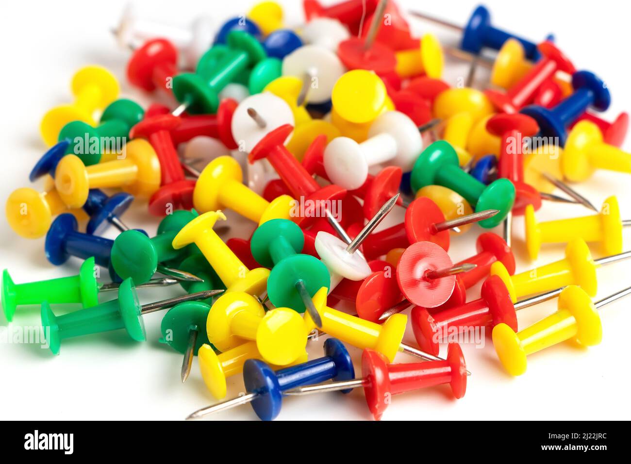 Push Pin on a white background isolated Stock Photo - Alamy