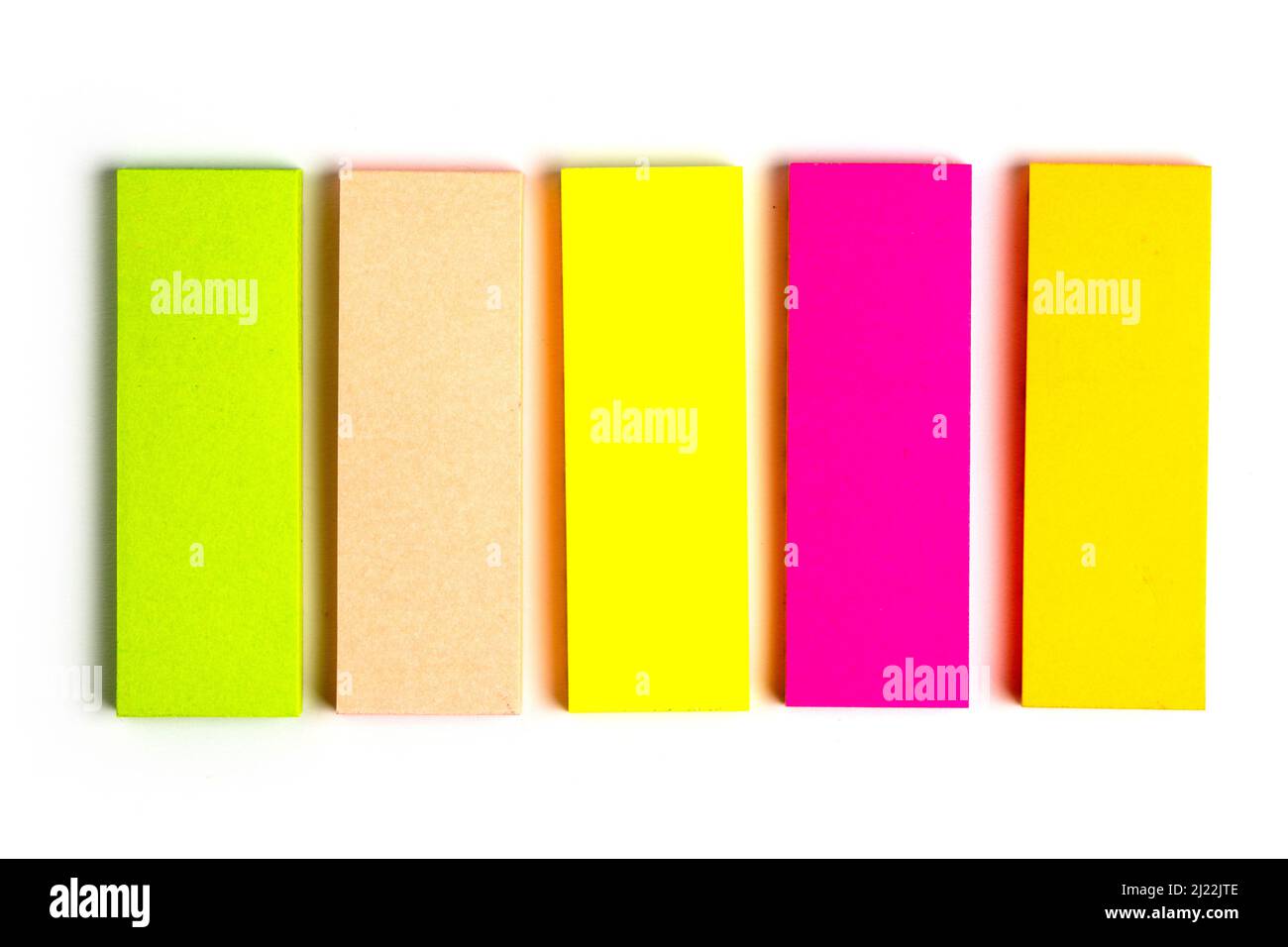 Set of multicolored sticker paper index Stock Photo - Alamy