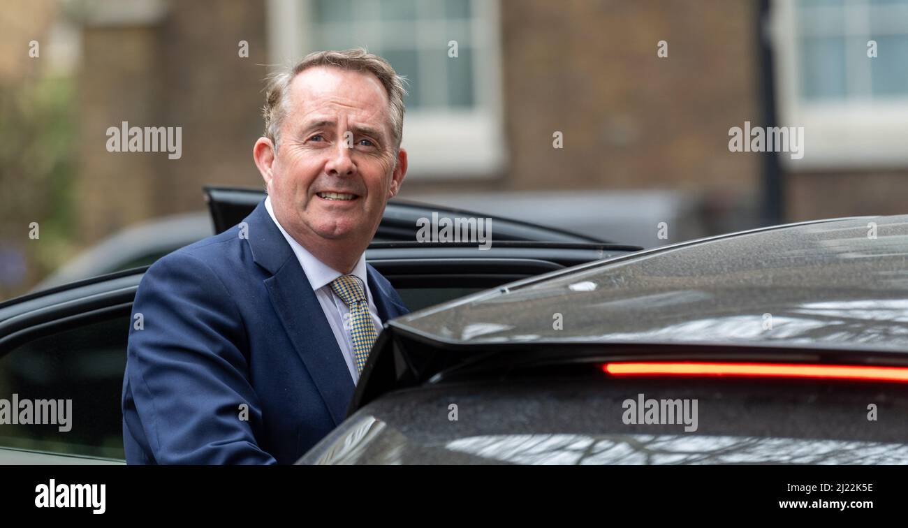 London, UK. 29th Mar, 2022. Senior Conservative MP's in Downing Street ...