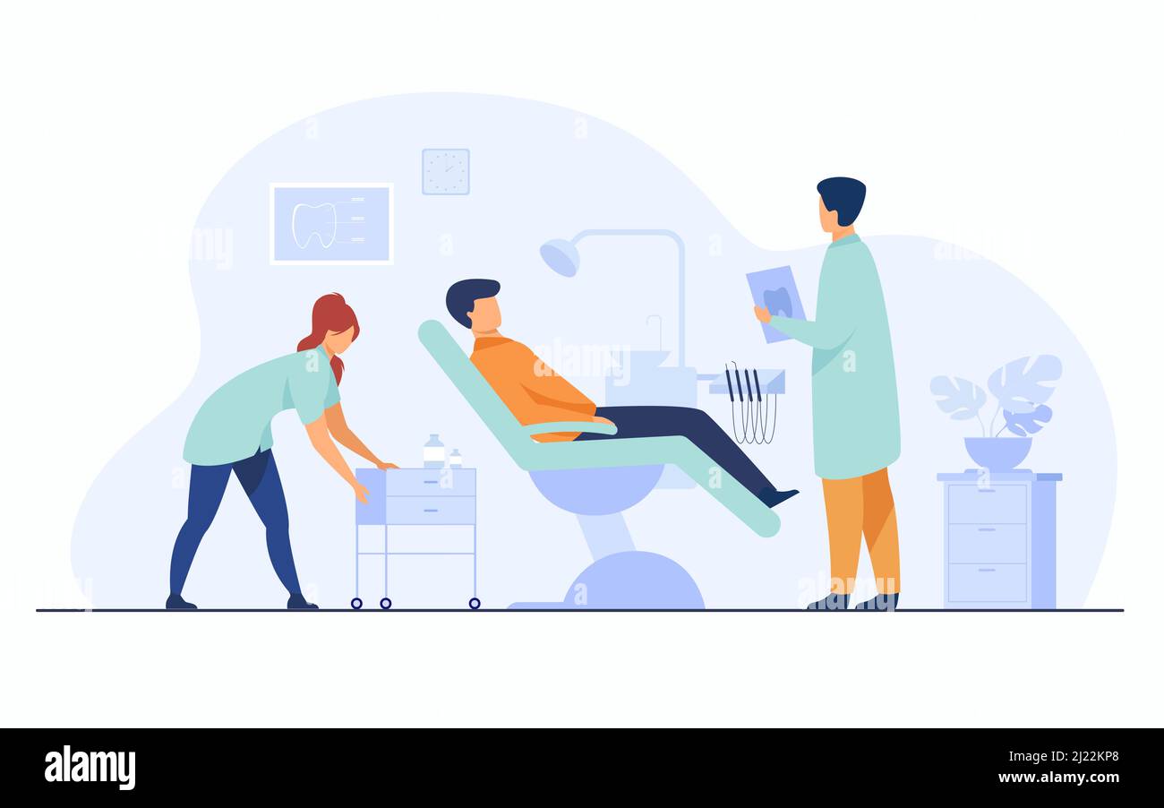 Assistance dental assistant Stock Vector Images - Alamy