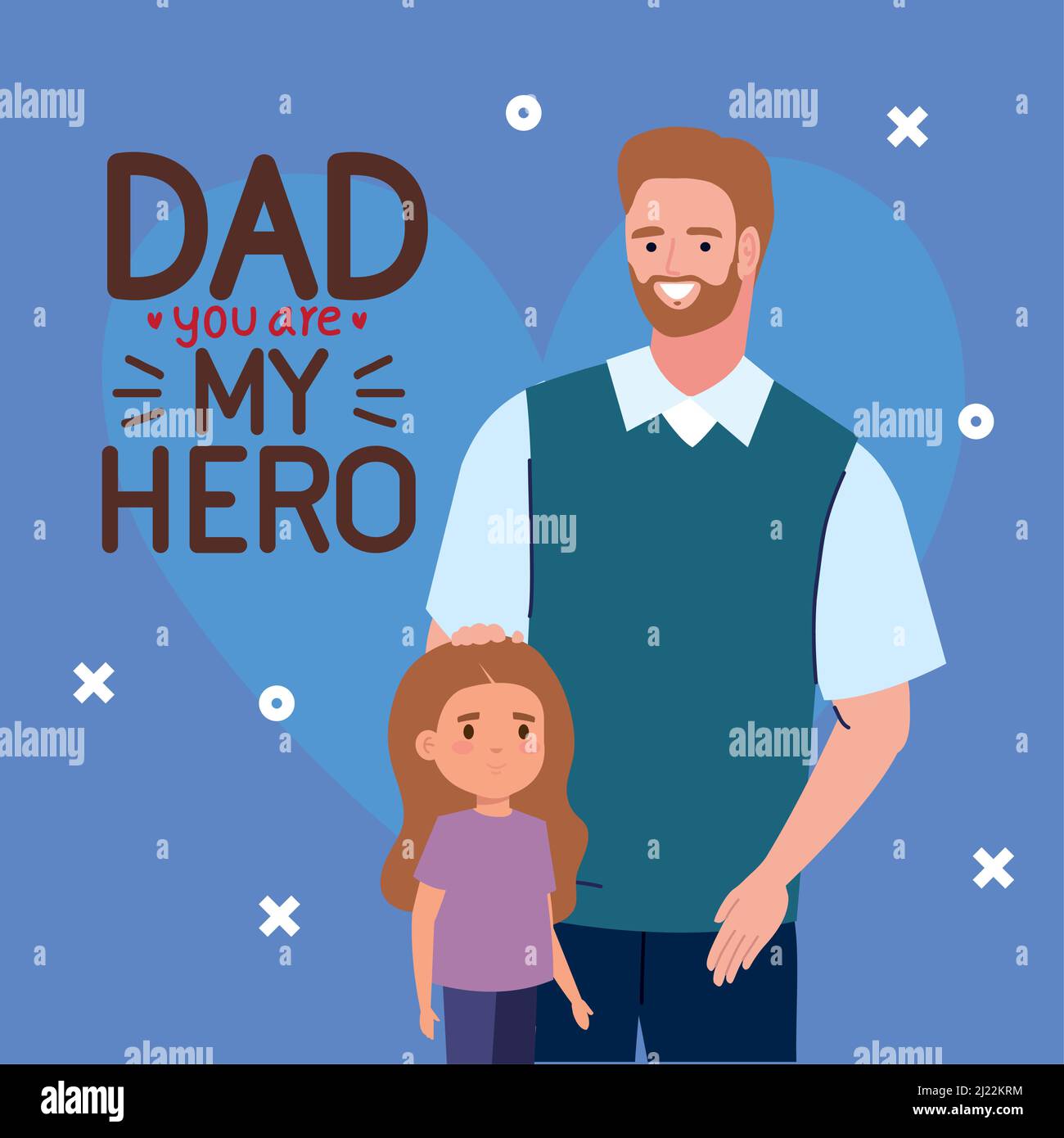 dad you are my hero lettering Stock Vector Image & Art - Alamy