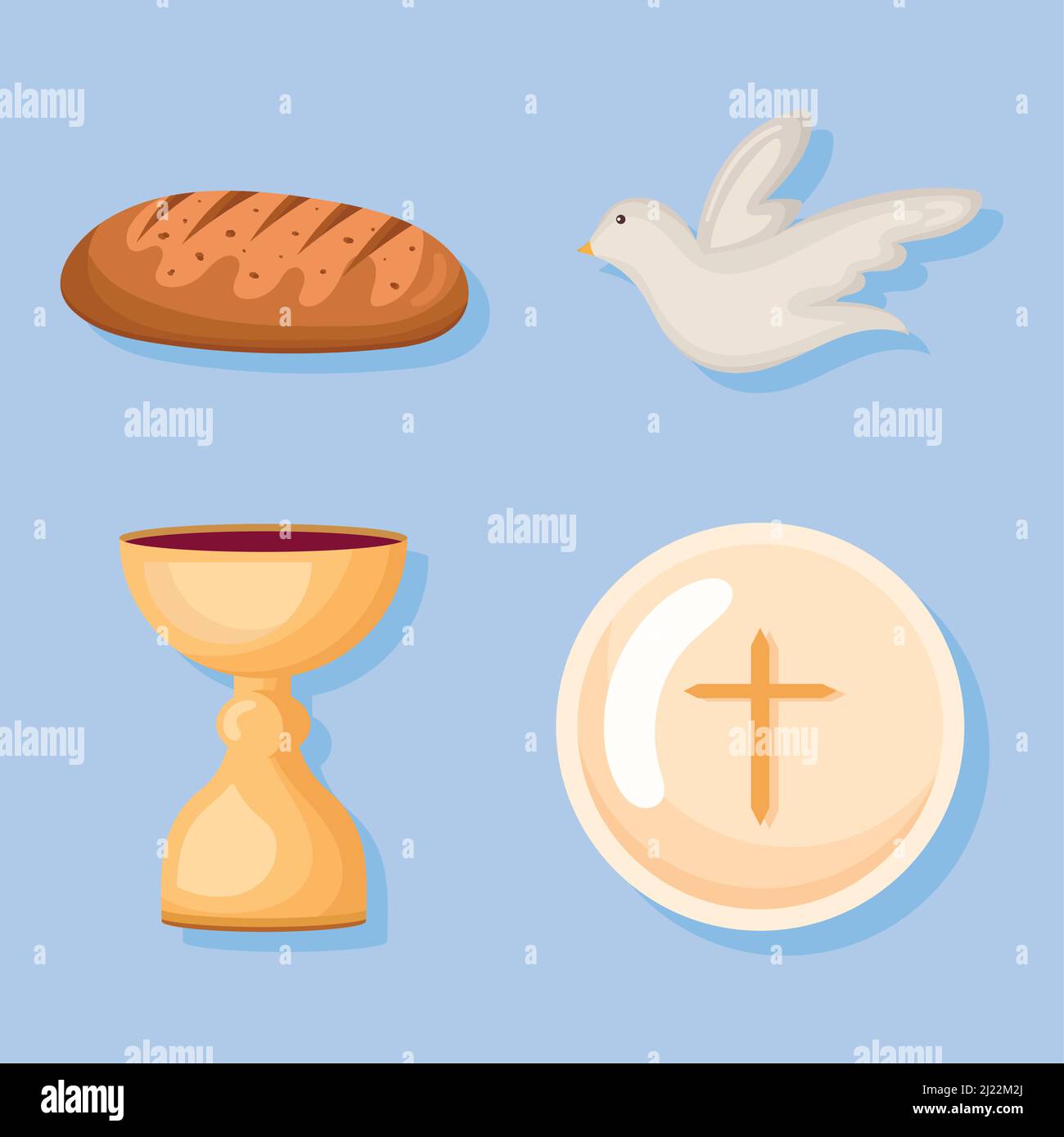 four first communion icons Stock Vector Image & Art - Alamy