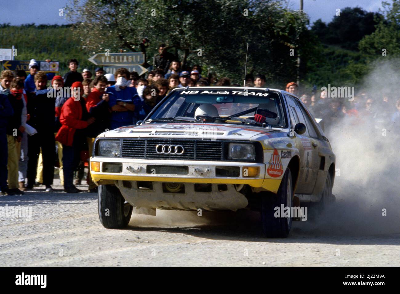Walter Rohrl (GER) Christian Geistdorfer (GER) Audi Sport Quattro GrB ...