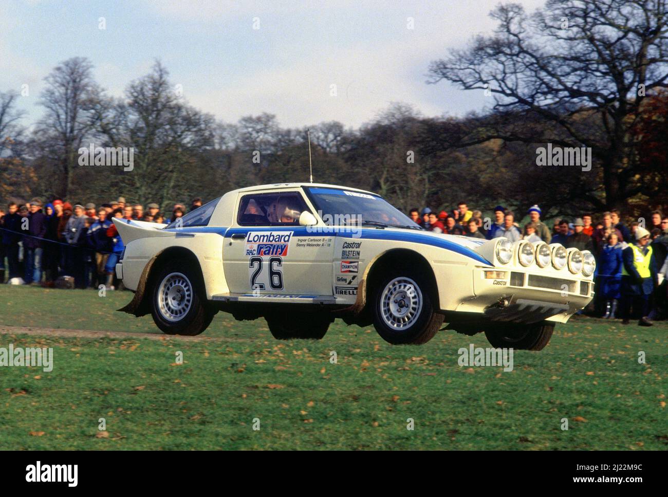 Ingvar Carlsson (SWE) Benny Melander (SWE) Mazda RX7 GrB Mazda Rally ...