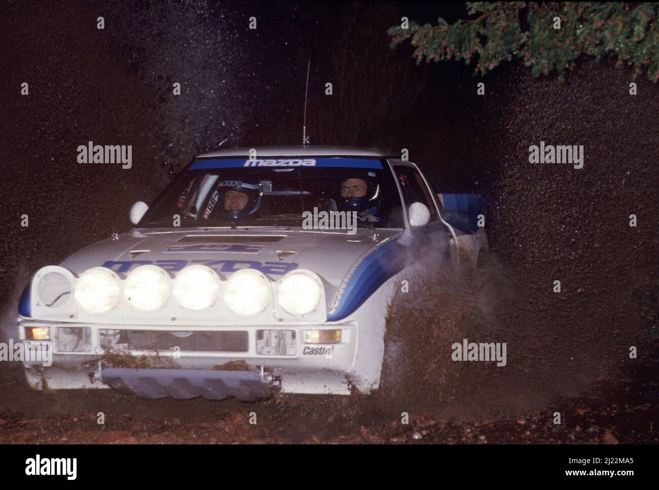 Philippe Wambergue (FRA) Michel Vial (FRA) Mazda RX7 GrB Mazda Rally ...