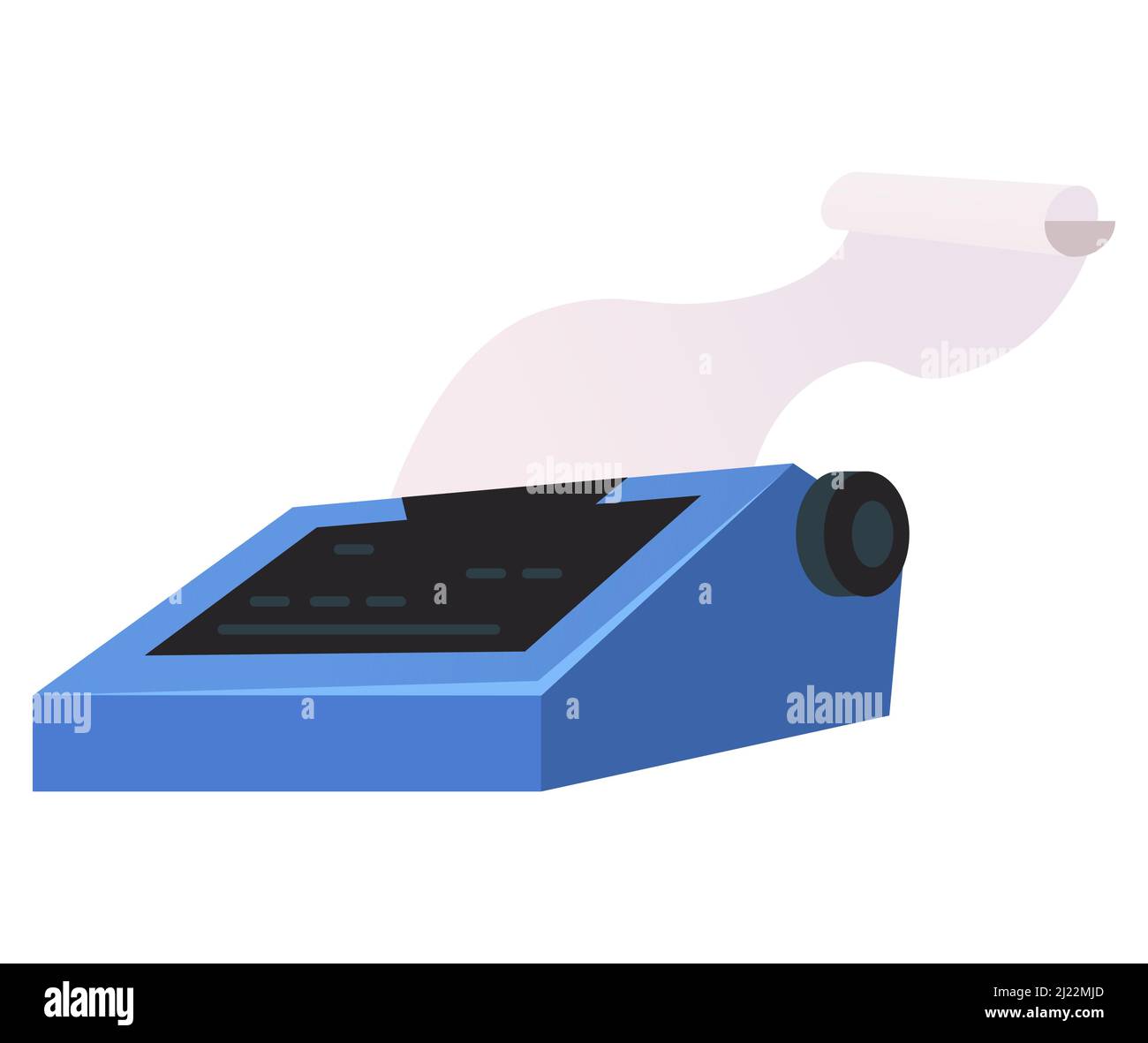 Typewriter - modern flat design single isolated object Stock Vector ...