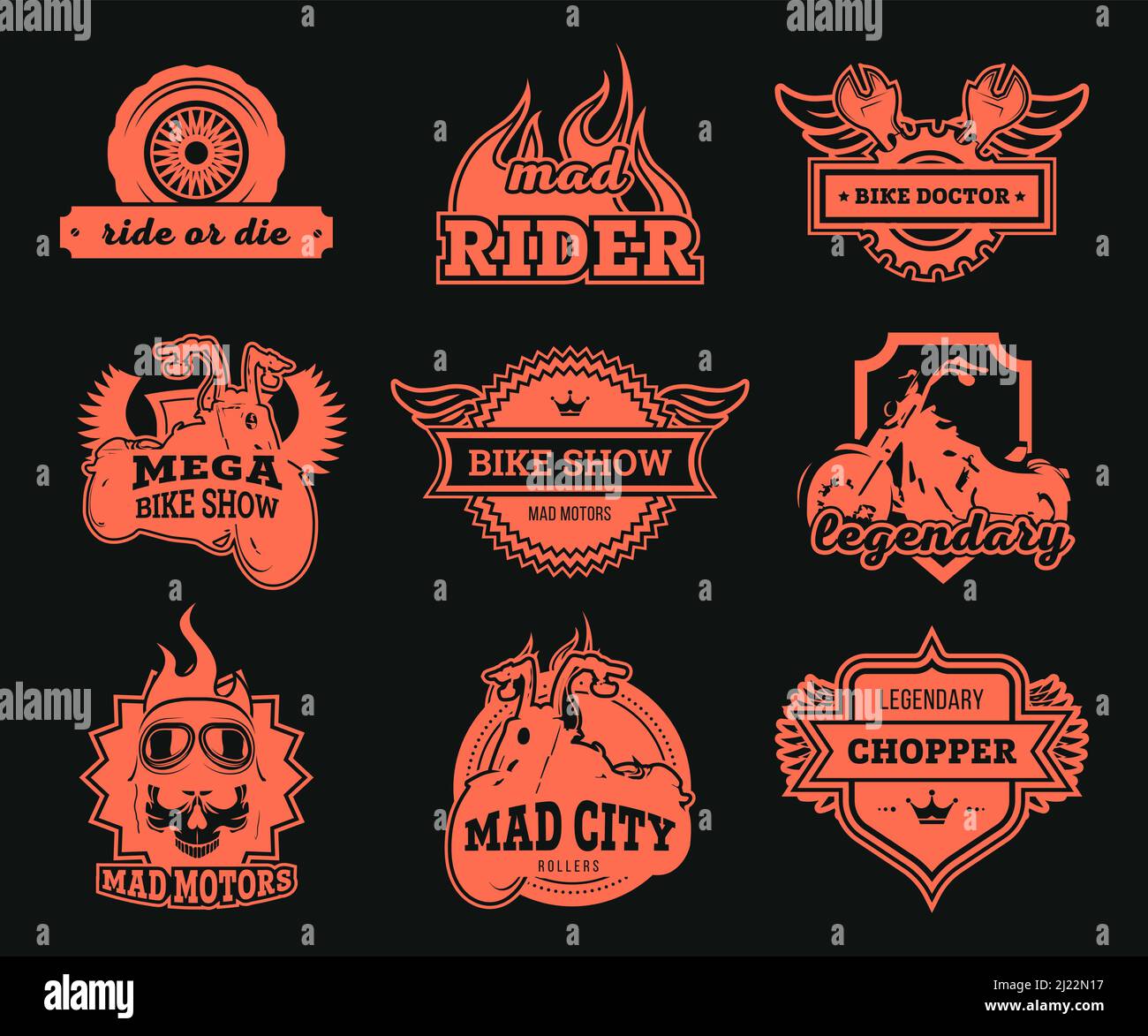 Motorcycles show Stock Vector Images - Alamy