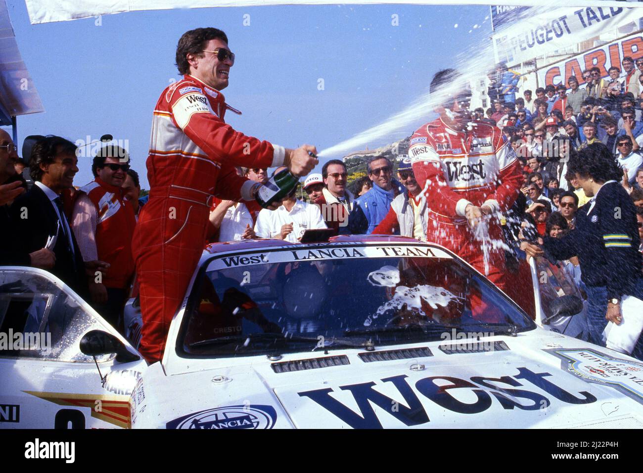 Attilio Bettega (ITA) Sergio Cresto (USA) West Lancia Team 2nd position ...