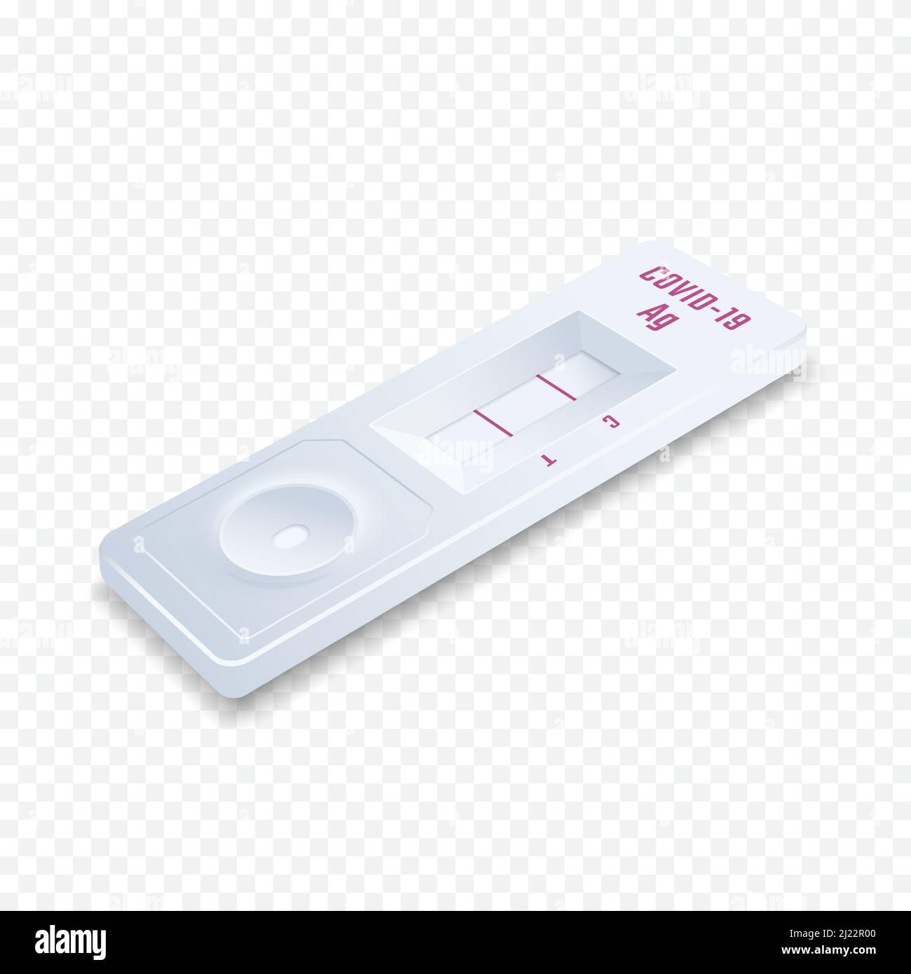 Covid-19 Antigen Fast Self Test Realistic 3d Vector Illustration ...