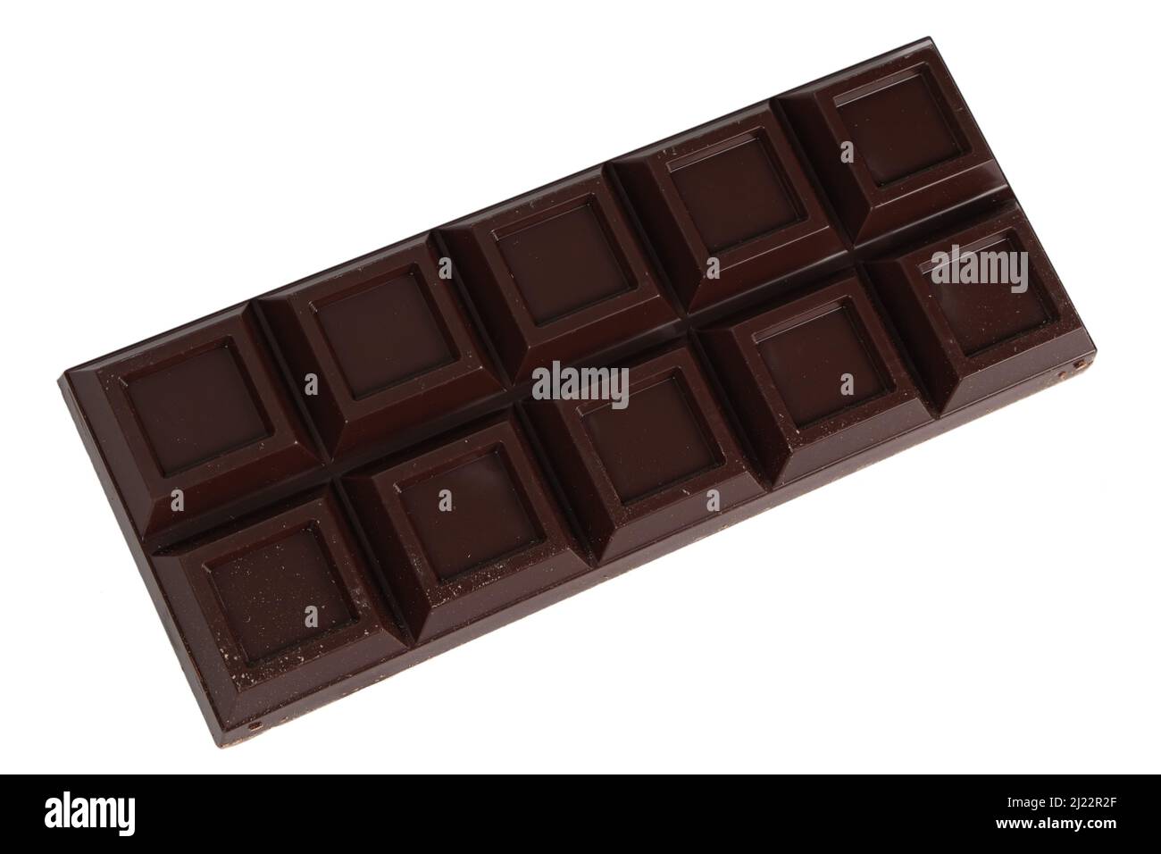 Black chocolate bars isolated on white background Stock Photo - Alamy