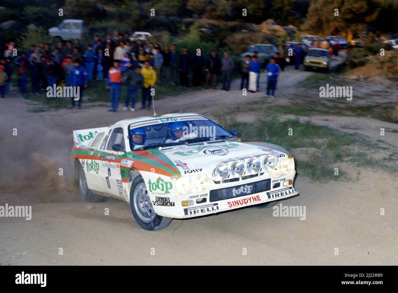 Dario Cerrato (ITA) Giuseppe Geppi Cerri (ITA) Lancia Rally 037 GrB ...