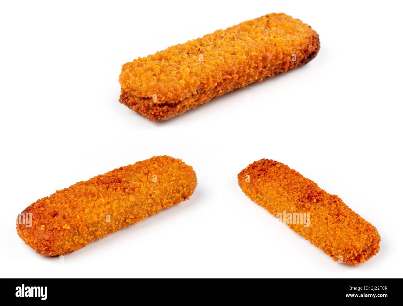 Fried fish on white background. close up Stock Photo - Alamy