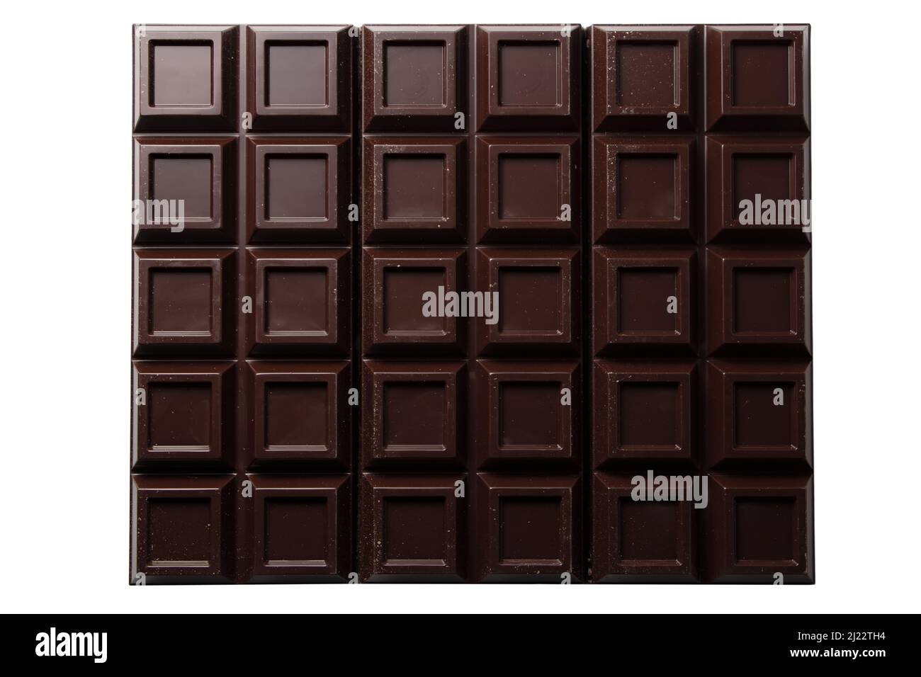 Black chocolate bars isolated on white background Stock Photo - Alamy