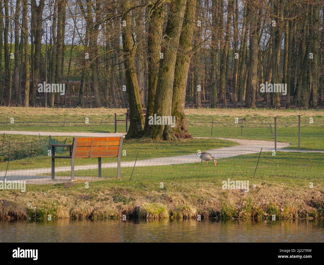 spring time at the castle of Raesfeld Stock Photo - Alamy