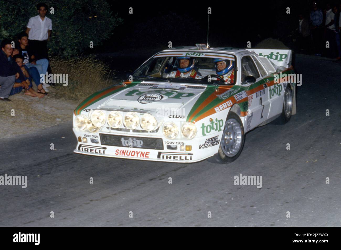Dario Cerrato (ITA) Giuseppe Geppi Cerri (ITA) Lancia Rally 037 GrB ...